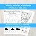 Math Color by Number Worksheets Perimeter and Area Worksheets ...
