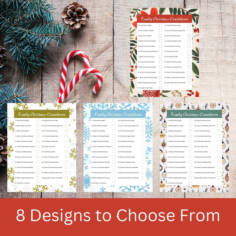 FAMILY CHRISTMAS COUNTDOWN | Printable Advent Activities for Families ...