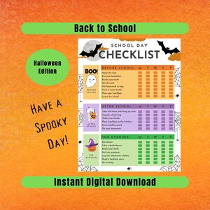 Kids Daily Checklist Printable, Daily Schedule Checklist for Kids, Kids ...