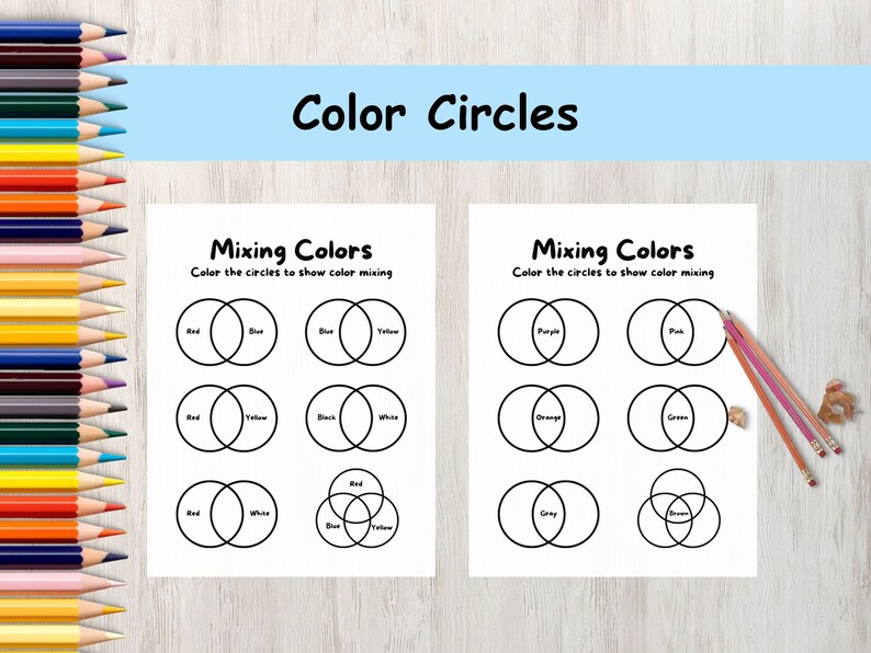 Printable Color Mixing Activity for Kids, Learn Primary and Secondary ...