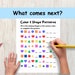 Printable Color and Shape Pattern Recognition Activity for Kids ...