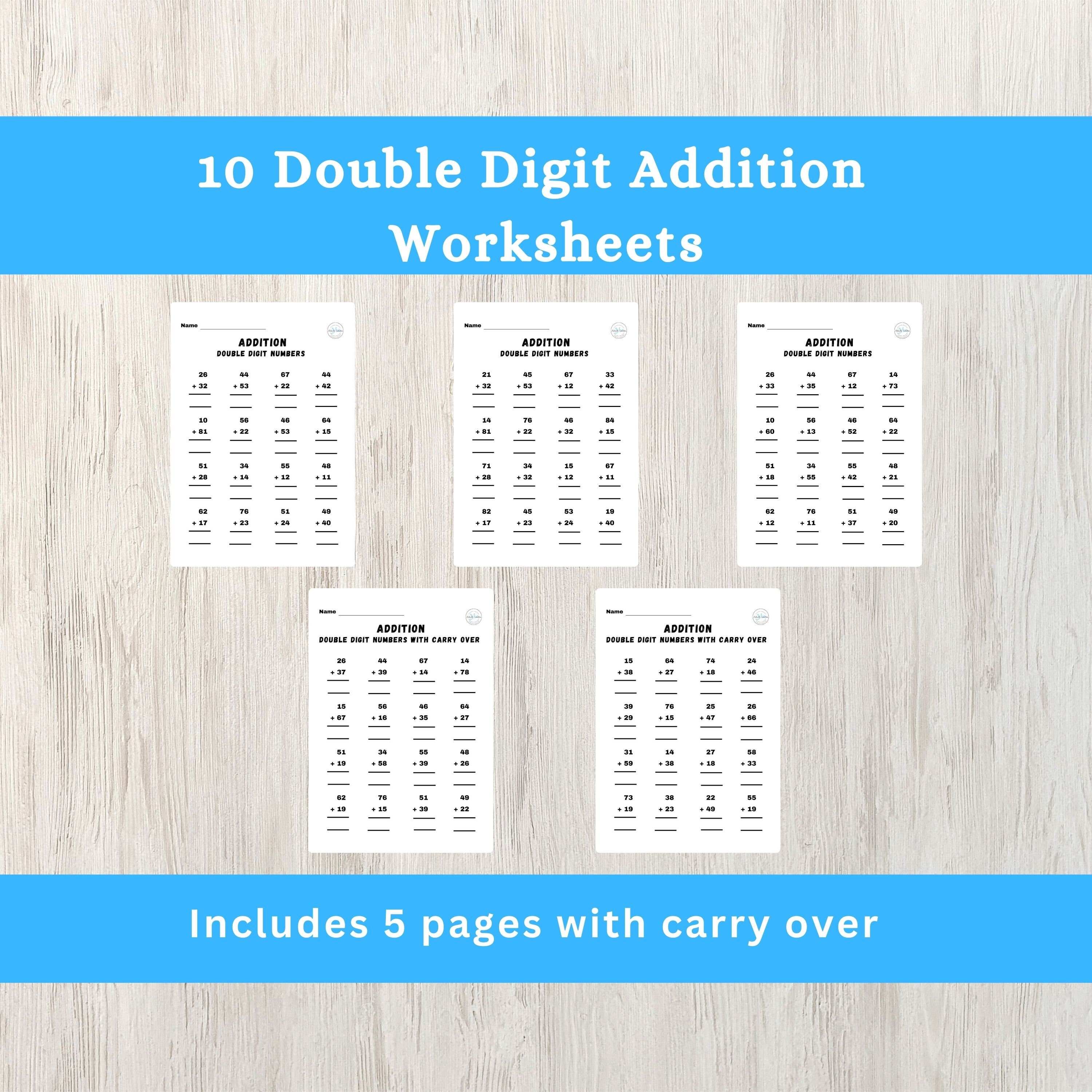 Addition Worksheets | Addition Practice | Double and Triple Digit ...