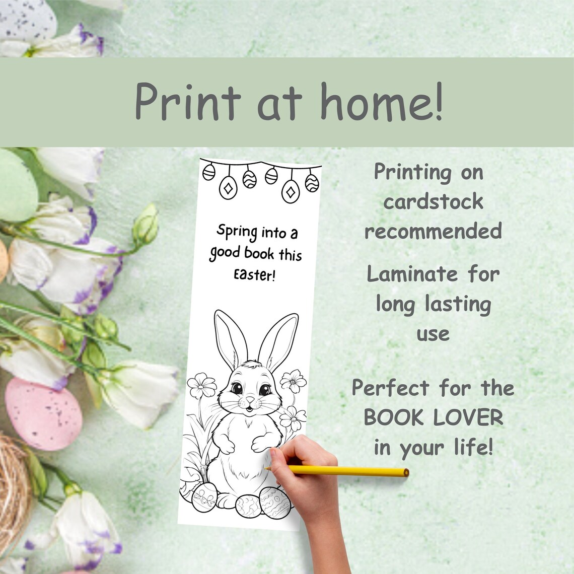Easter Bookmarks for Kids to Color & Gift | Cute Pictures and Messages ...