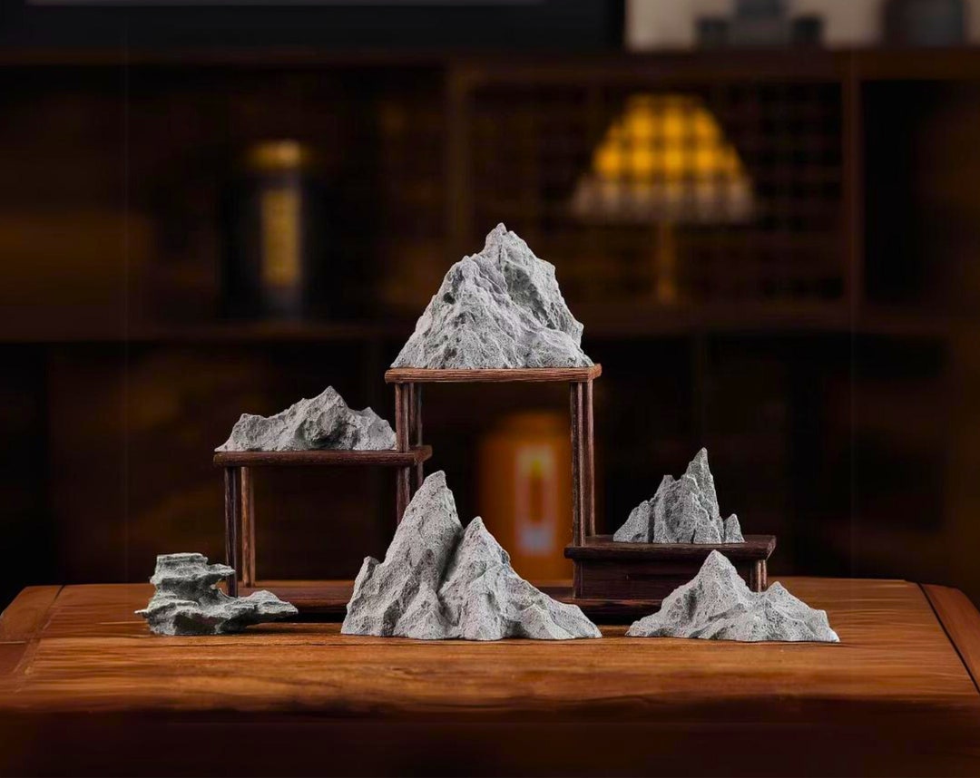 Sandstein Berge Skulptur Terrarium Dekor Fisch Tank Dekoration Aquarium ...