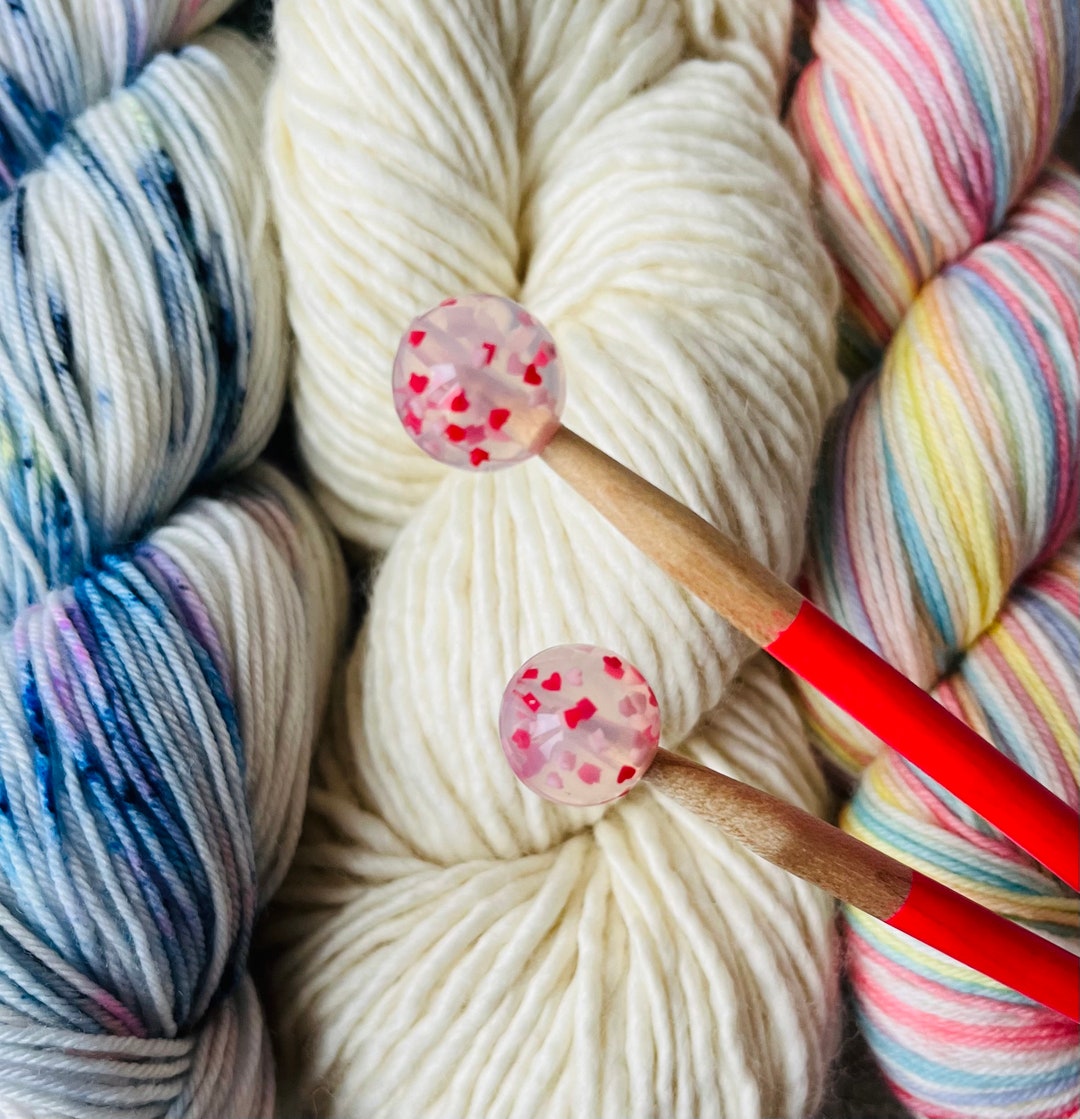 Knitting Needle Stoppers Knitting Gift for Knitter Point Protector ...