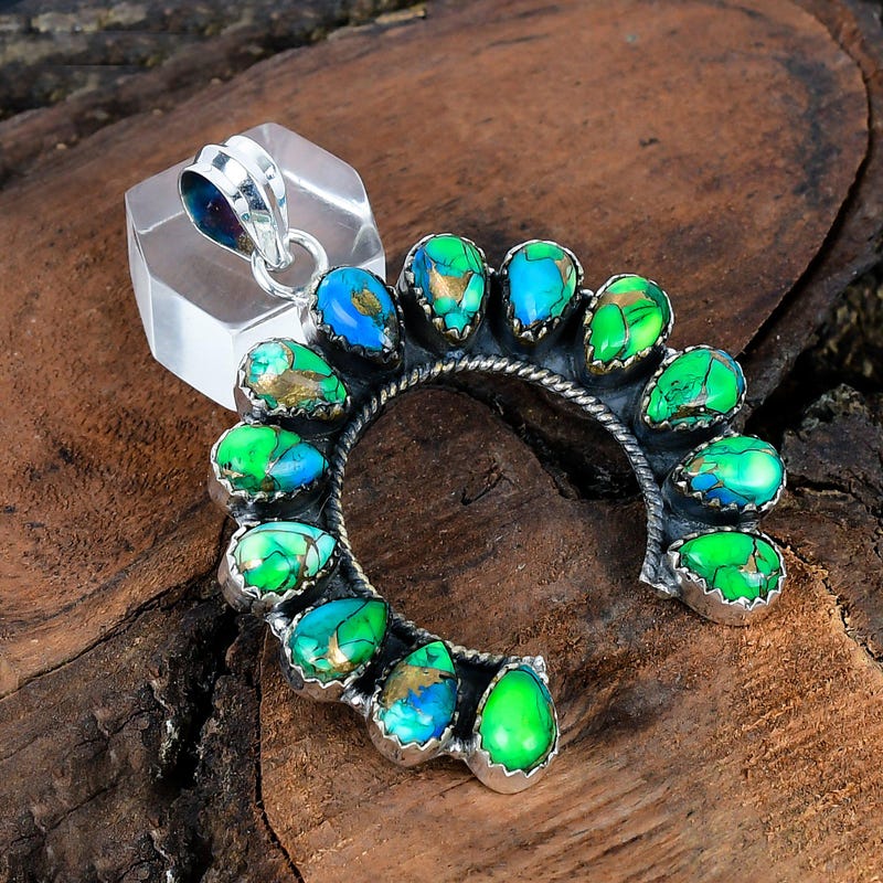 Peacock Dahlia Necklace - Etsy