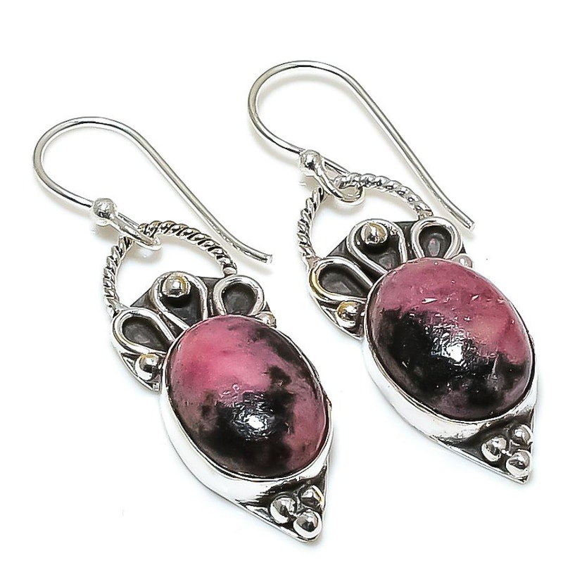 Rhodonite Jewelry - Etsy