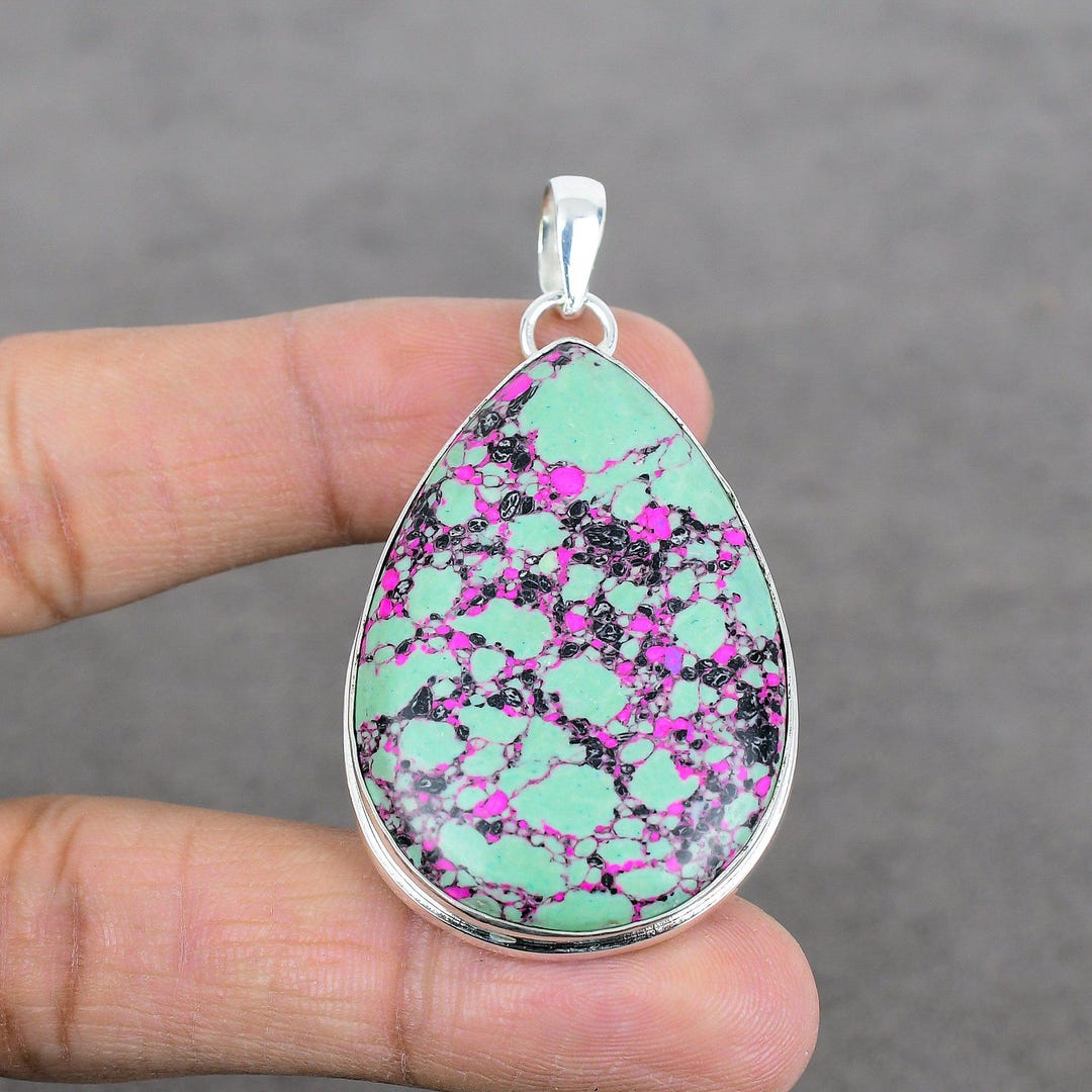 Gift for Her Sea Sediment Gemstone Pendant Sea Sediment Silver Pendant ...