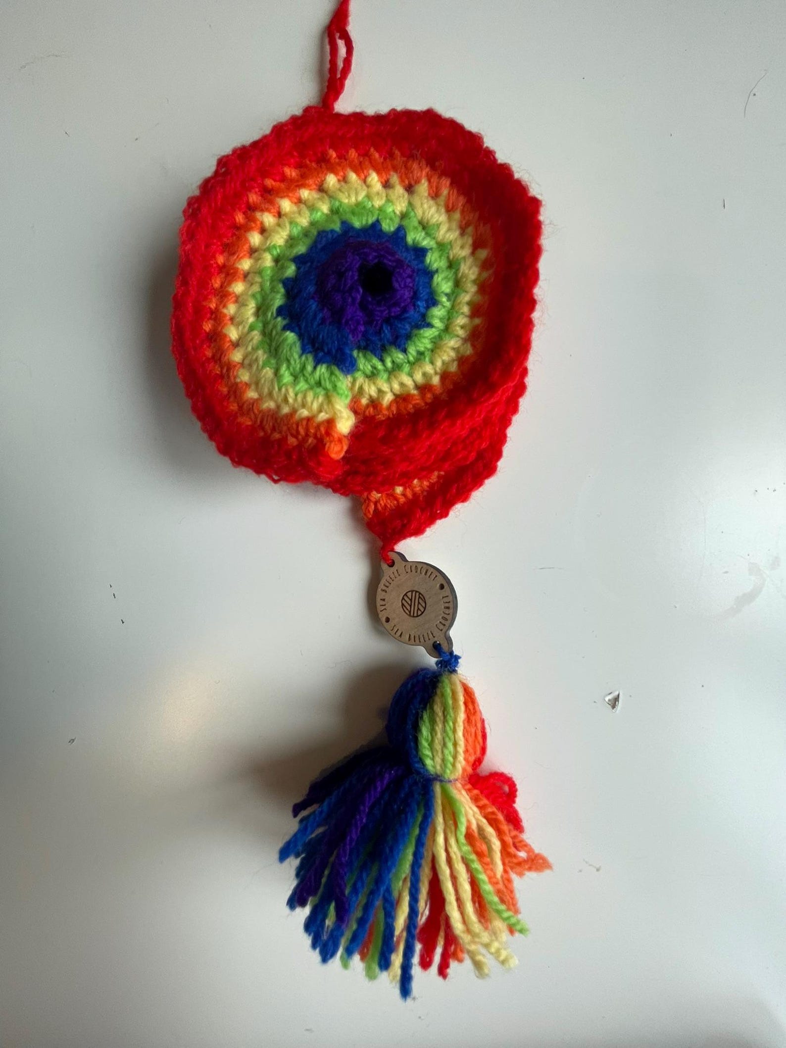Rainbow Pride Crochet Spinner Pattern - Pride Wall Hanging or ...