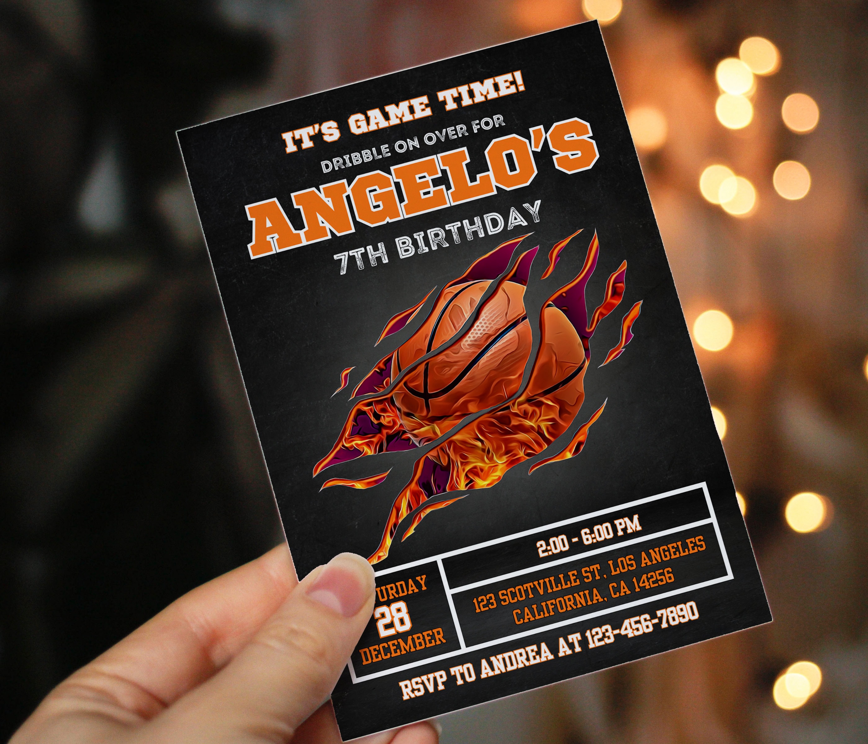 Basketball Birthday Invitation Editable/ Boys Birthday - Etsy