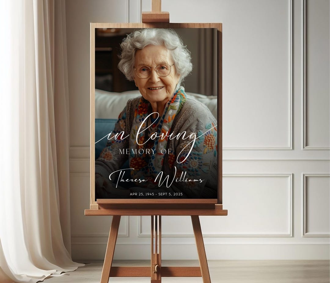 Funeral Welcome Poster Template: Celebration of Life Sign Funeral ...