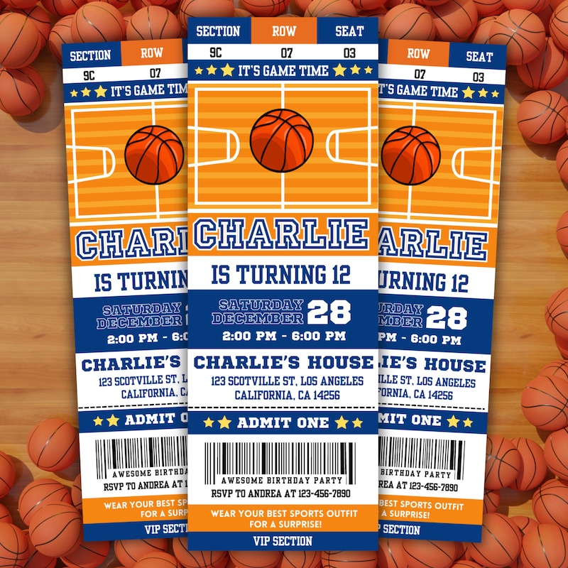 Ticket Style Invite - Etsy