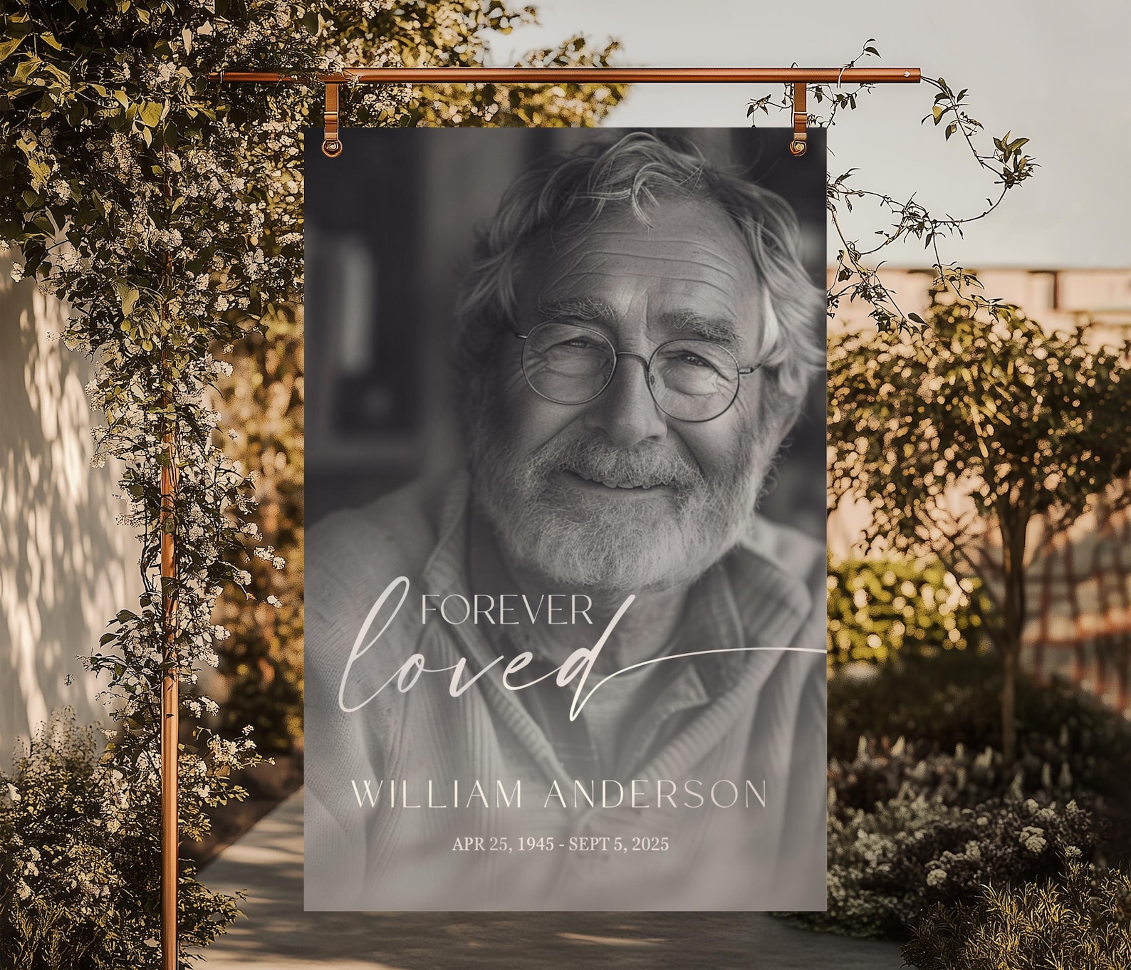 Funeral Welcome Sign Template, Printable Celebration of Life Poster ...