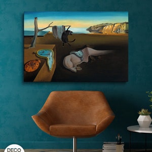 Salvador Dali Persistence of Memory Cat Canvas Print, Dali Cat Poster ...