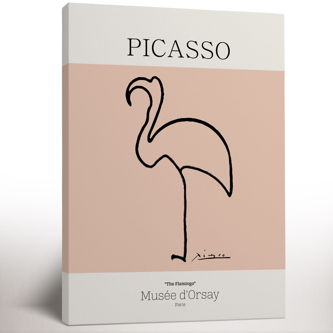 Pablo Picasso Flamingo Poster Canvas Prints, Picasso Animal Canvas ...