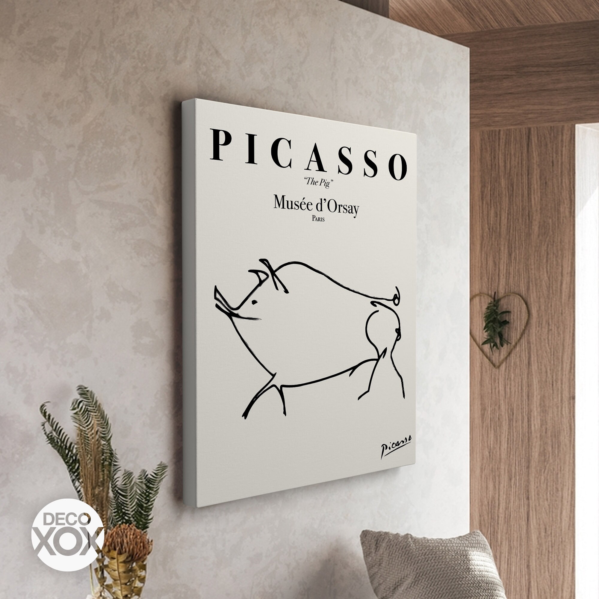 Picasso Animal Prints Pablo Picasso Pig Sketch Line Drawing - Etsy