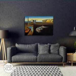 Salvador Dali the Persistence of Memory Canvas Print, Surrealism Modern ...