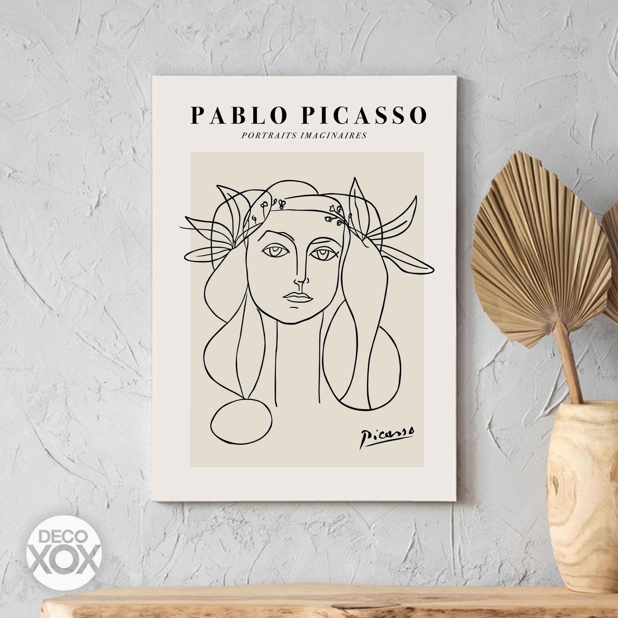 Pablo Picasso Print Girl Face Line Drawing Lithograph Framed - Etsy