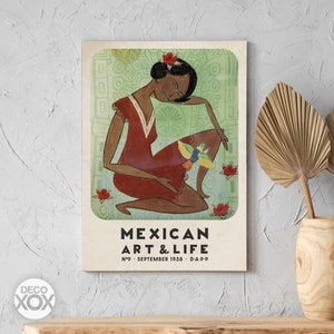 Mexican Art & Life Magazine, Canvas Print, Mexico Travel Art, Latin ...