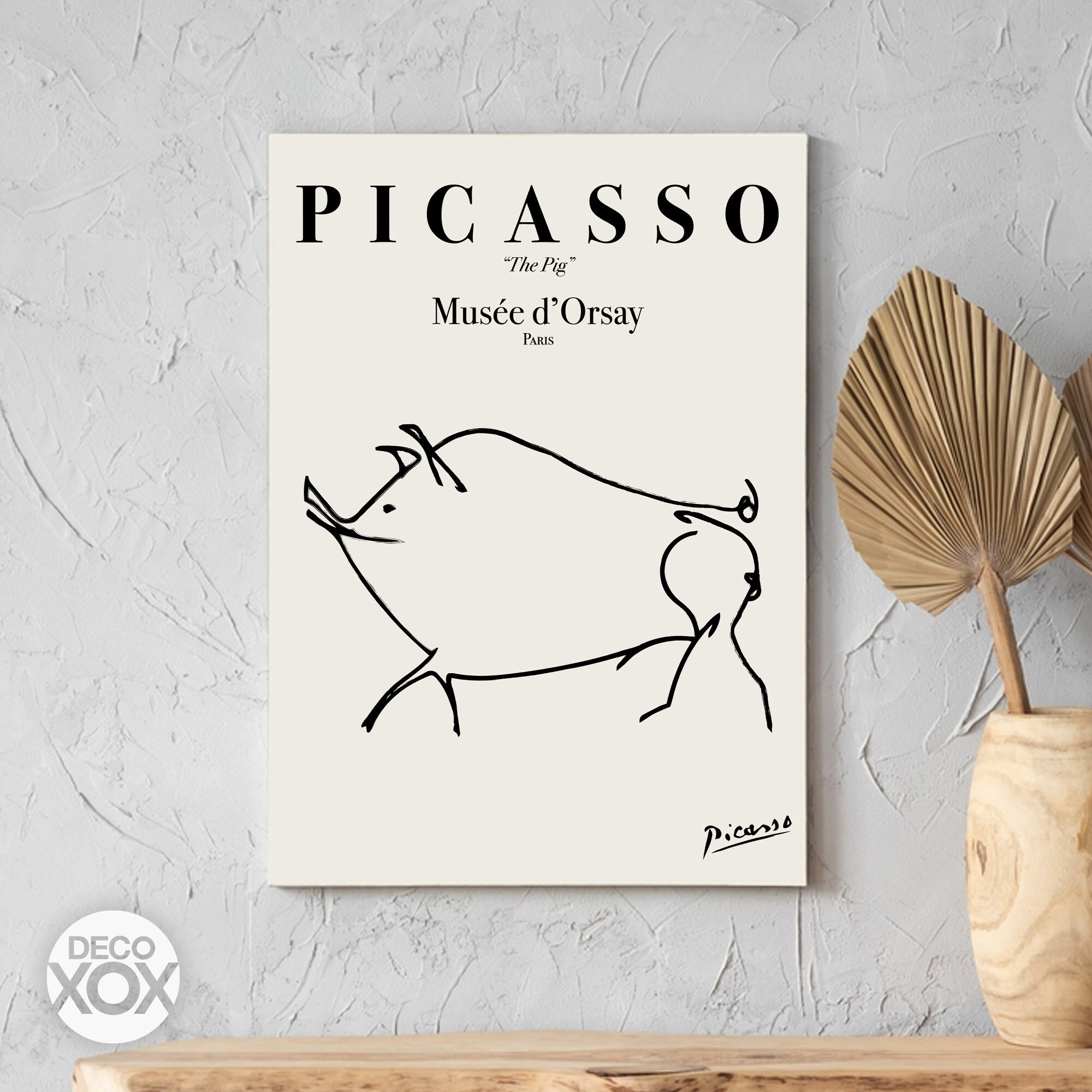 Picasso Animal Prints Pablo Picasso Pig Sketch Line Drawing - Etsy