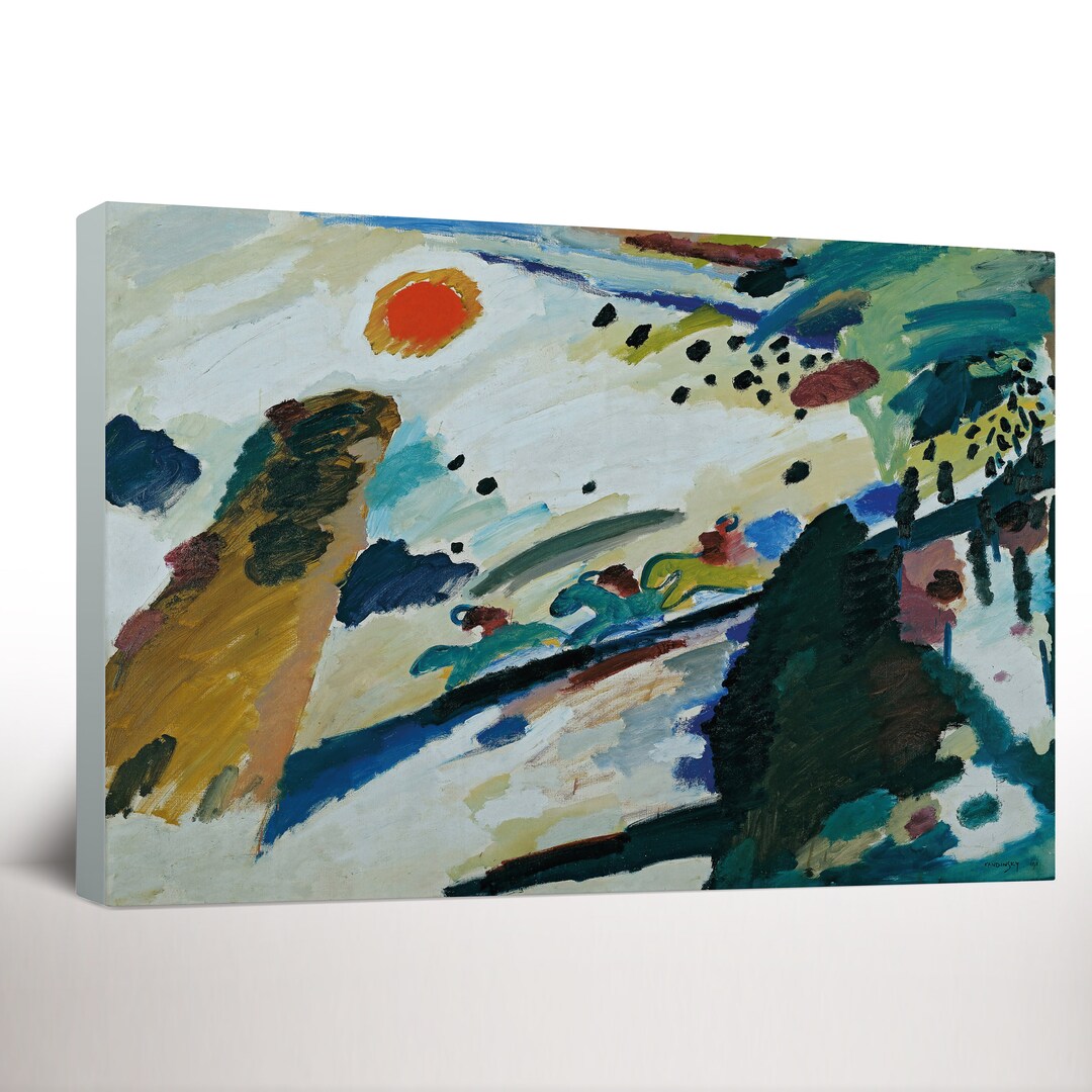 Kandinsky Canvas Print, Colorful Wrapped Canvas Print, Expressionism ...