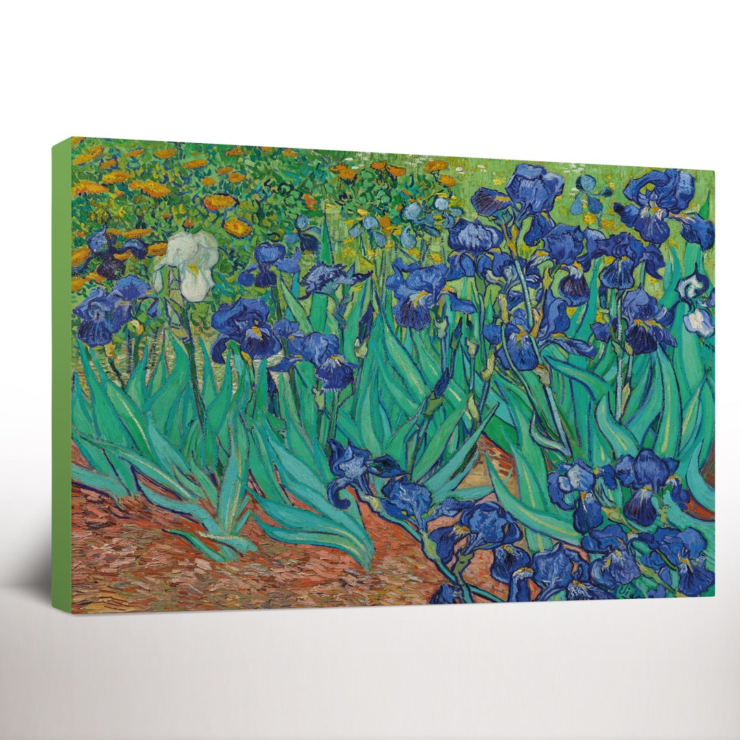 Vincent Van Gogh Irises Nature Wilderness Illustrations Canvas Art ...