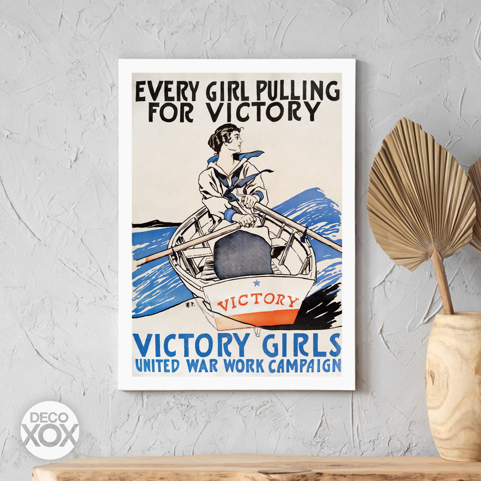 Victory Girls United War Work Campaign Advert Framed Canvas Print, Art ...