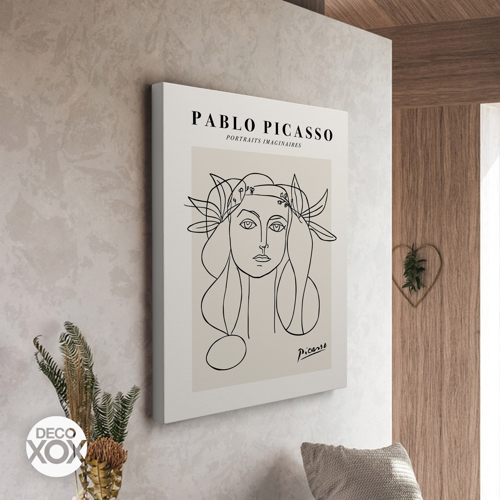 Pablo Picasso Print Girl Face Line Drawing Lithograph Framed - Etsy
