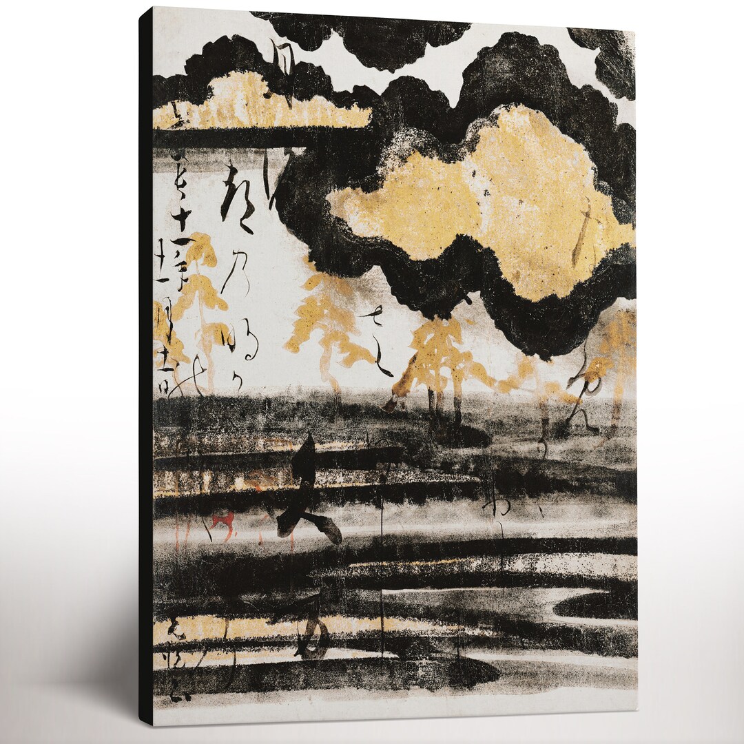 Poem-card From the Shinkokin Wakashu, Japandi Wall Art, Japanese ...