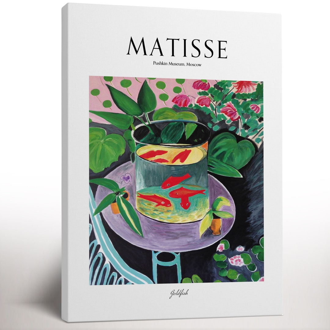 Henri Matisse Canvas, Matisse Goldfish Exhibition Poster, Living Room ...