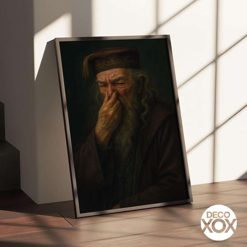 Grumpy Wizard Art Print – Funny Bathroom Humor Decor - Etsy