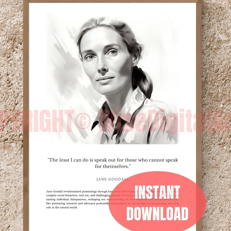 Jane Goodall Quotes - Etsy