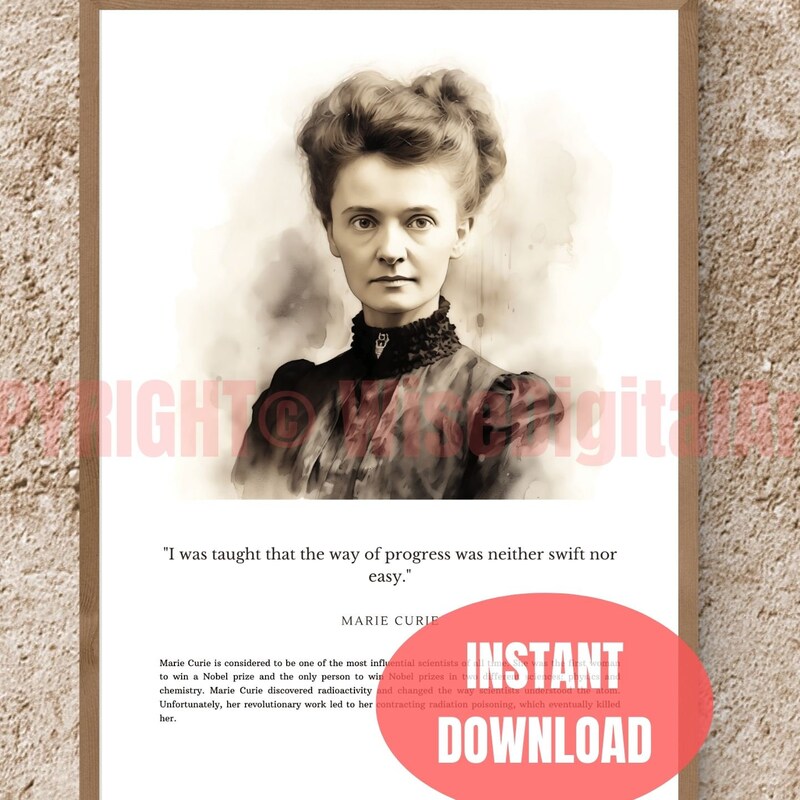 Marie Curie - Etsy