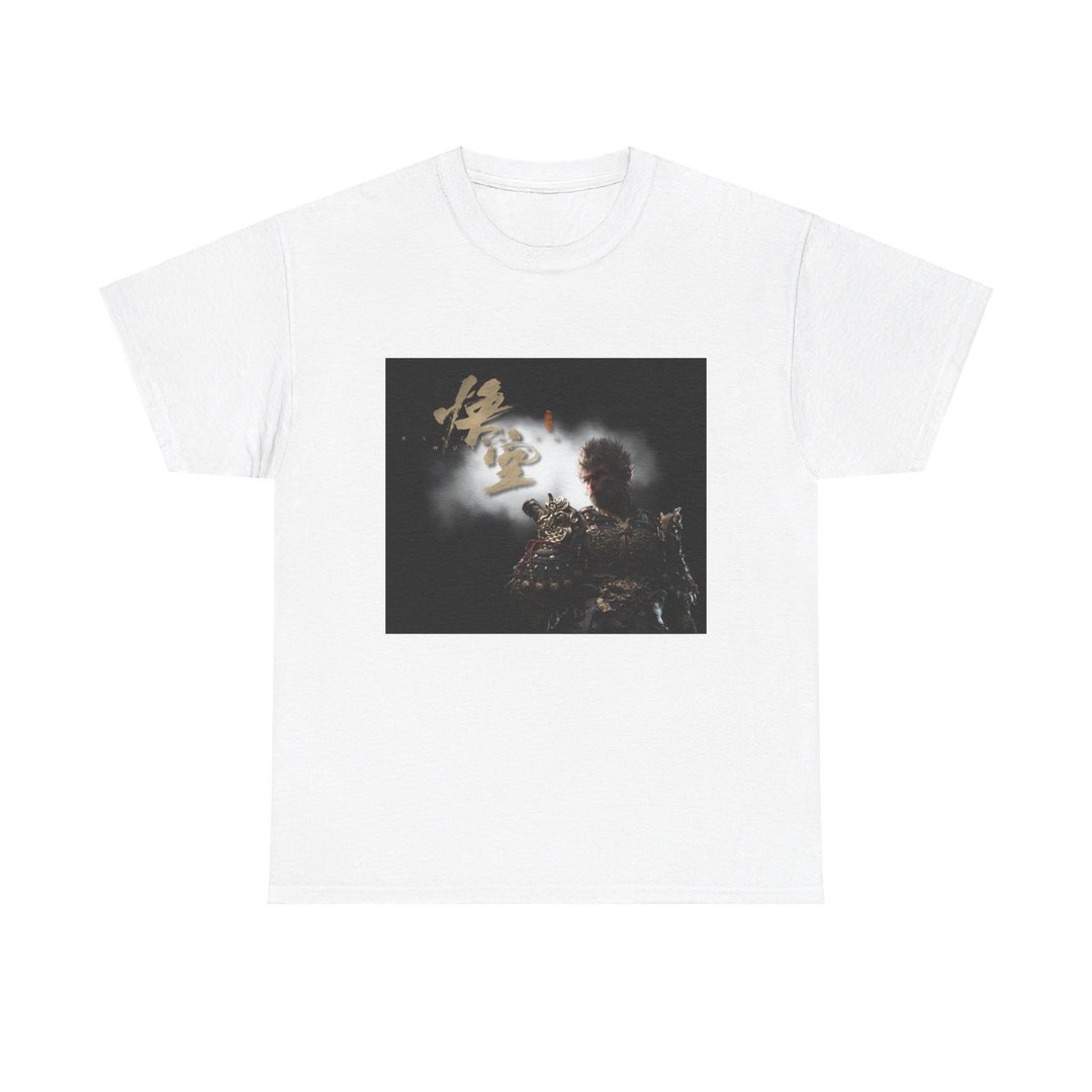 Black Myth Wukong T-shirt, Chinese Legend Graphic Tee, Unisex Cotton ...
