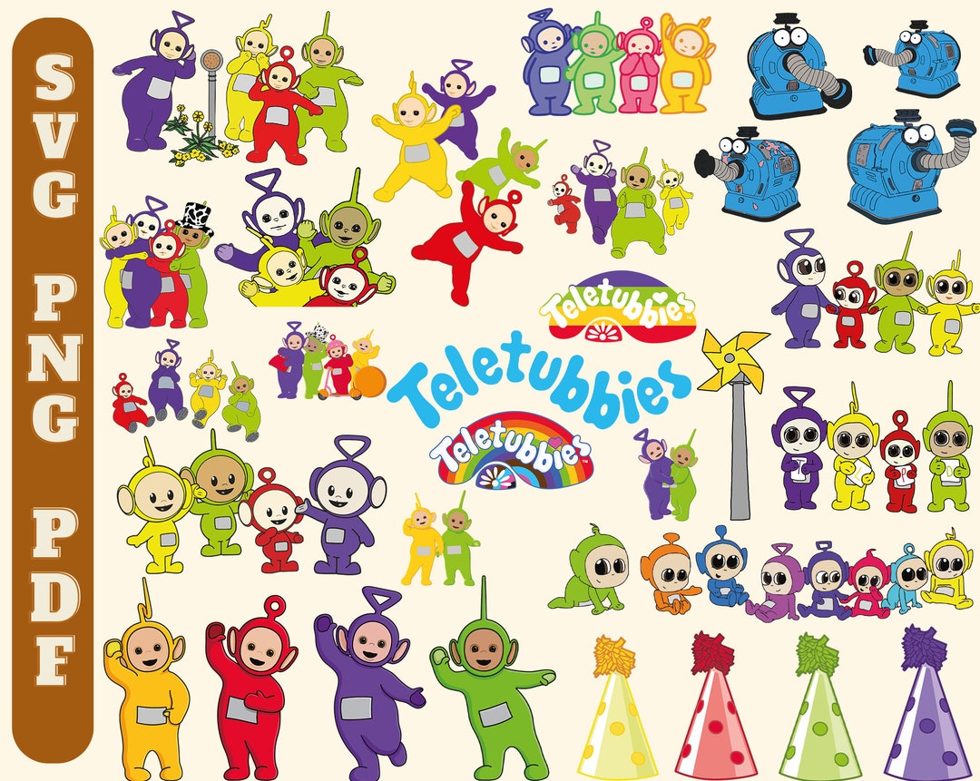 Teletubbies Teletubbies Clipart Teletubbies Svgpngpdf - Etsy