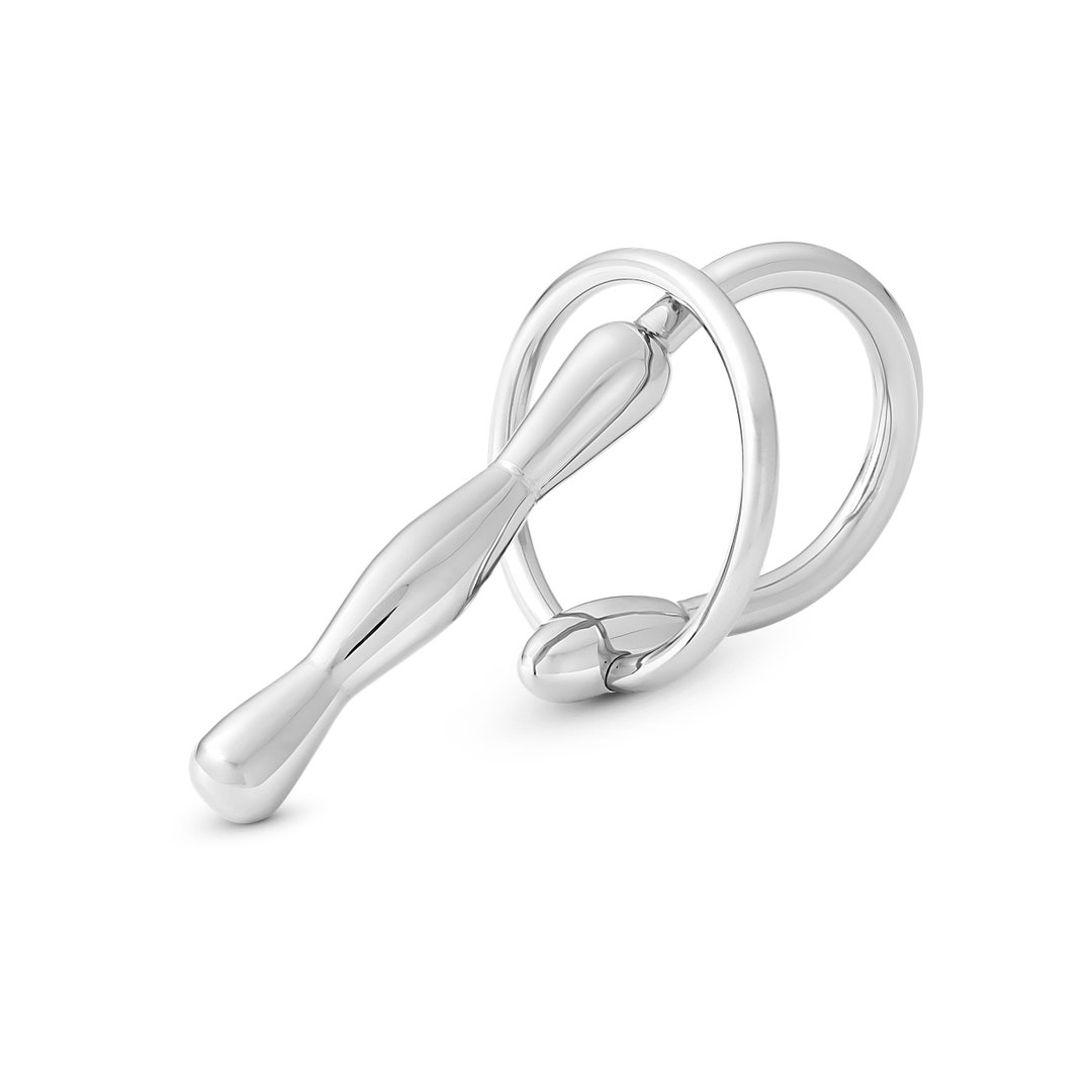 Glans Ring With Dilator / Prince's Wand Made of Stainless Steel, in ...