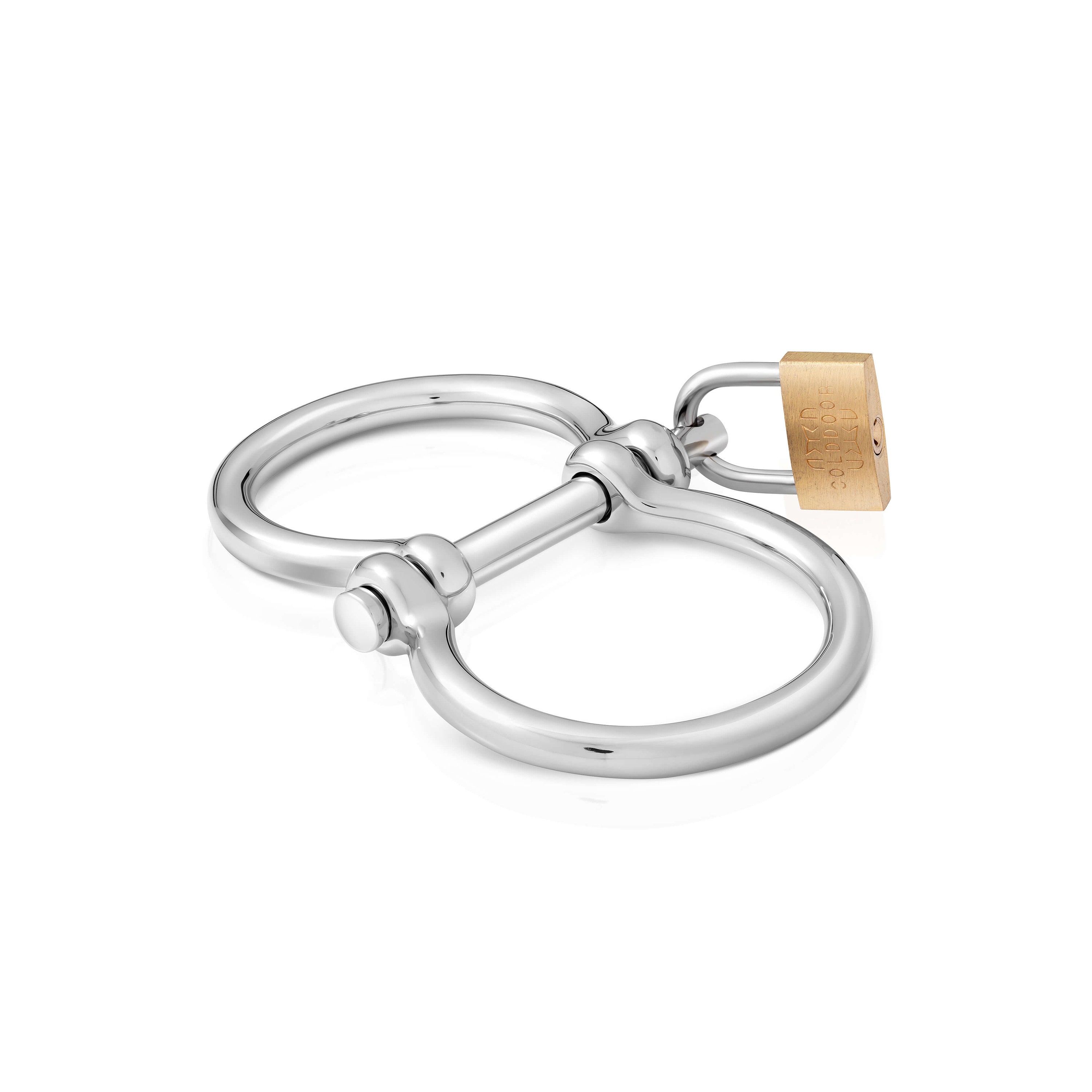 Oval BDSM Handcuffs, Handcuffs With Lock Made of Stainless Steel ...