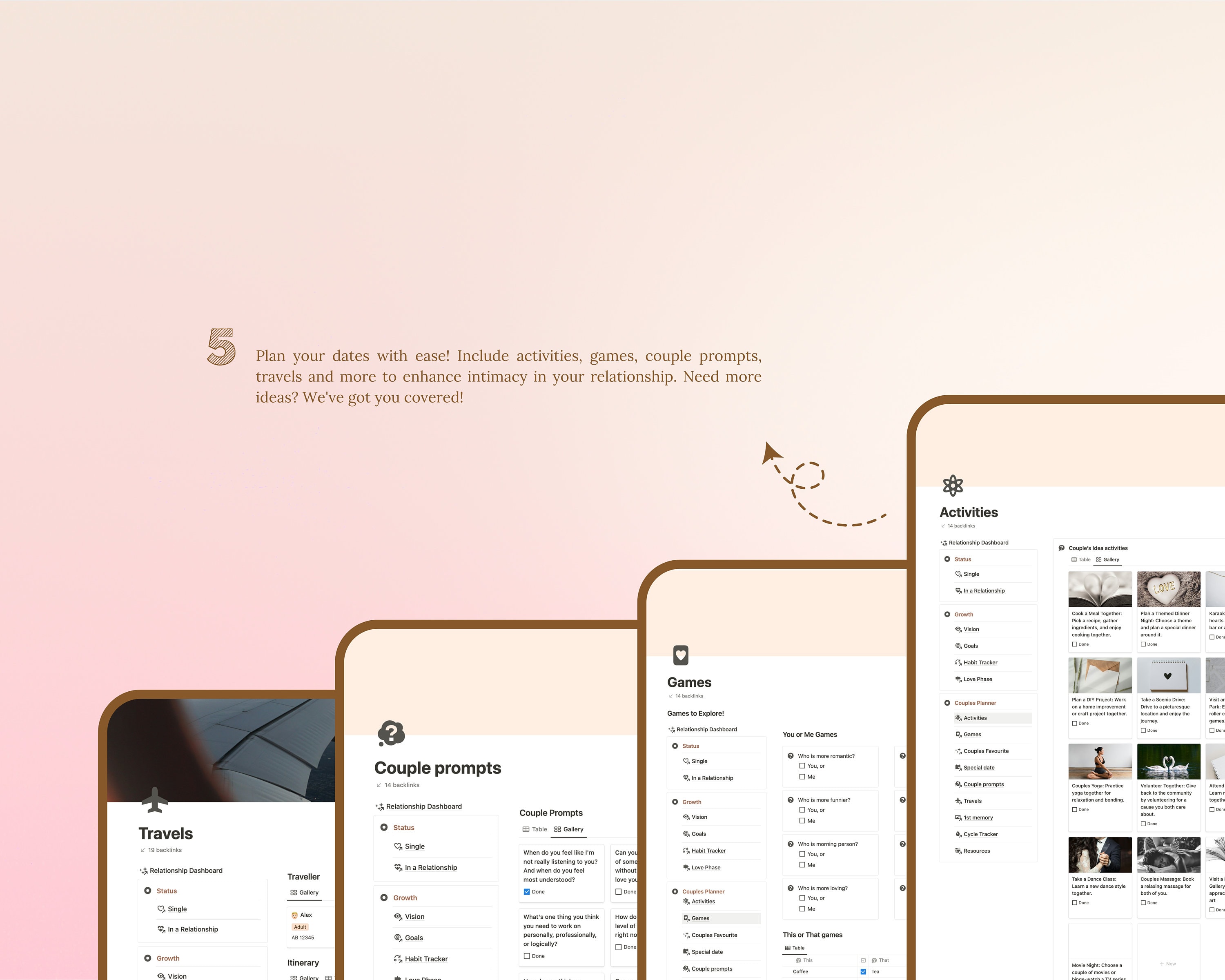 Notion Relationship Planner, Love Life Planner, Dating Planner, Couple ...