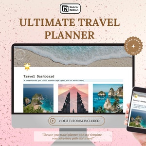 Notion Template Travel Planner, Journal Itinerary, Vacation Planner ...