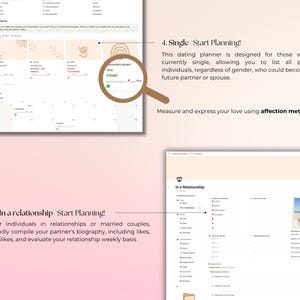 Notion Relationship Planner, Love Life Planner, Dating Planner, Couple ...