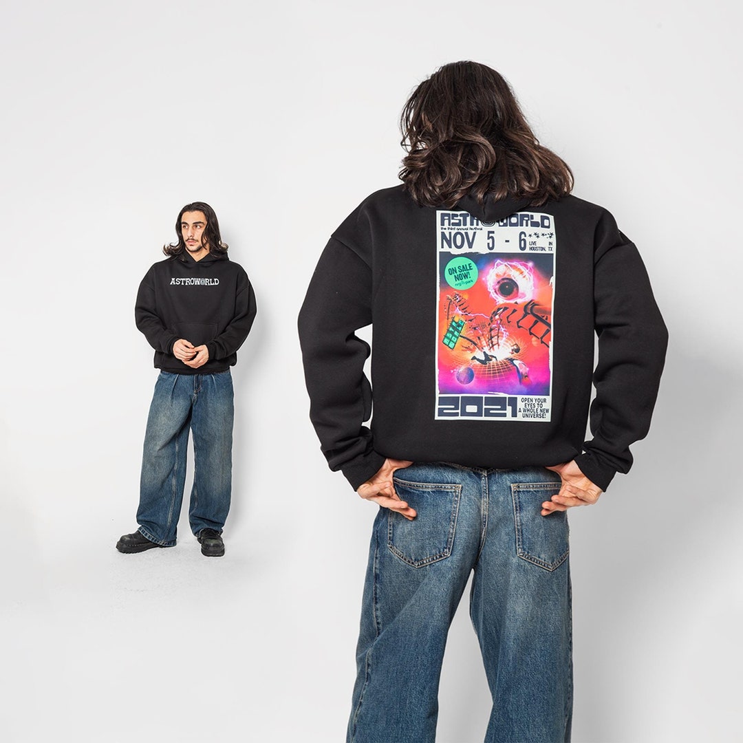 Astroworld Oversized Hoodie Astroworld Merch Streetwear Pullover 100% ...