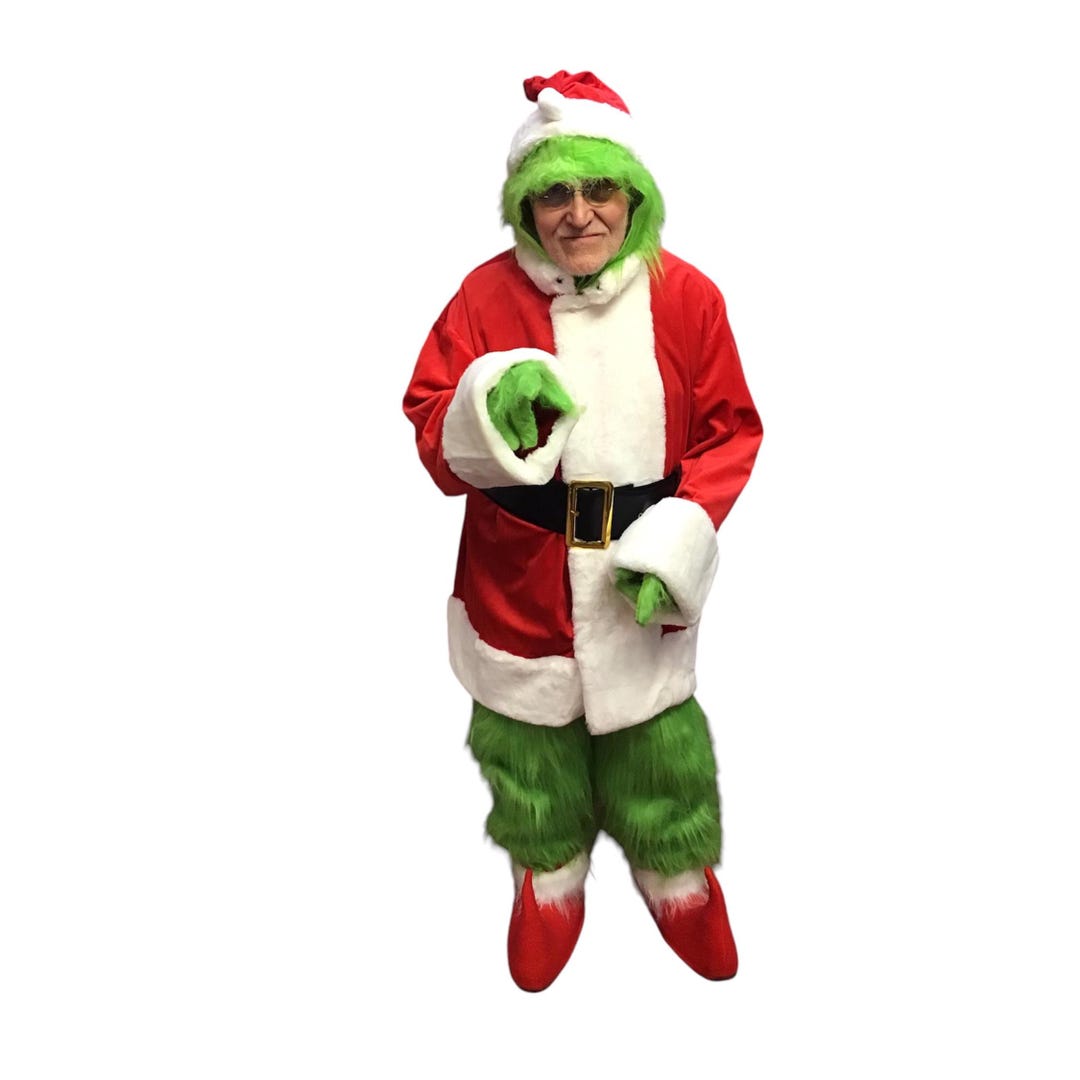 Mean Santa Suit , Grouch Santa Suit , Mean Green Santa Costume , Bad ...