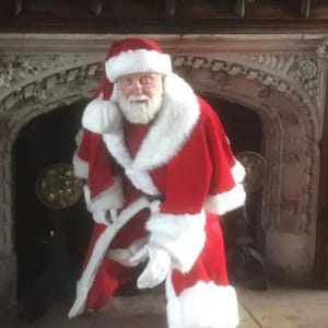 Santa Claus Long Coat , Santa Long Coat , Santa Claus Costume , Father ...