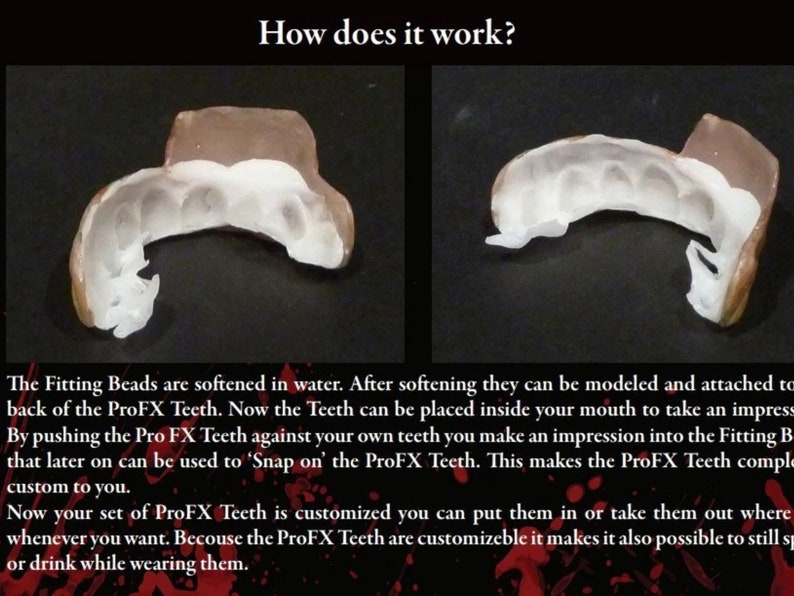 Realistic Vampire Fangs , Vampire Teeth , Custom Fit Vampire Fangs ...