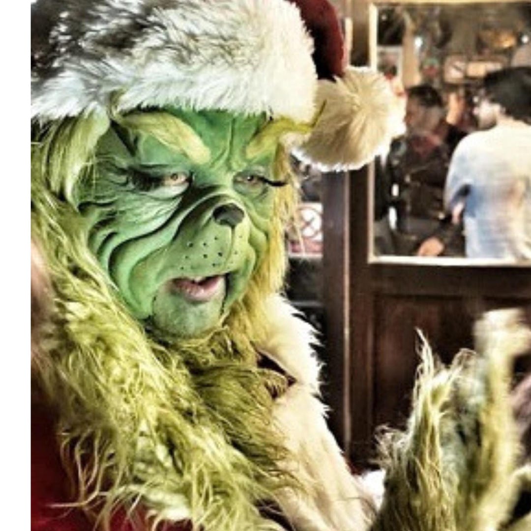 The Mean 1 Prosthetic , Christmas Grouch Mask , Mean Santa Unpainted ...