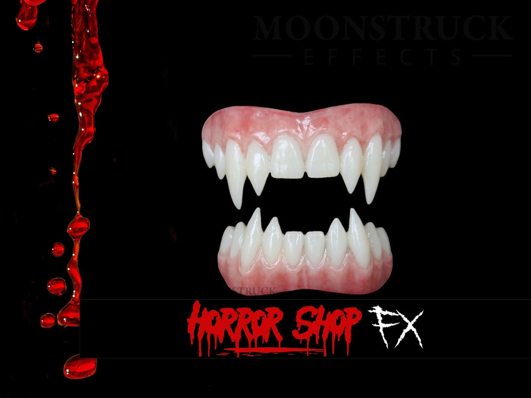Realistic Vampire Fangs , Vampire Teeth , Custom Fit Vampire Fangs , Pure Sabrathan Fangs ...