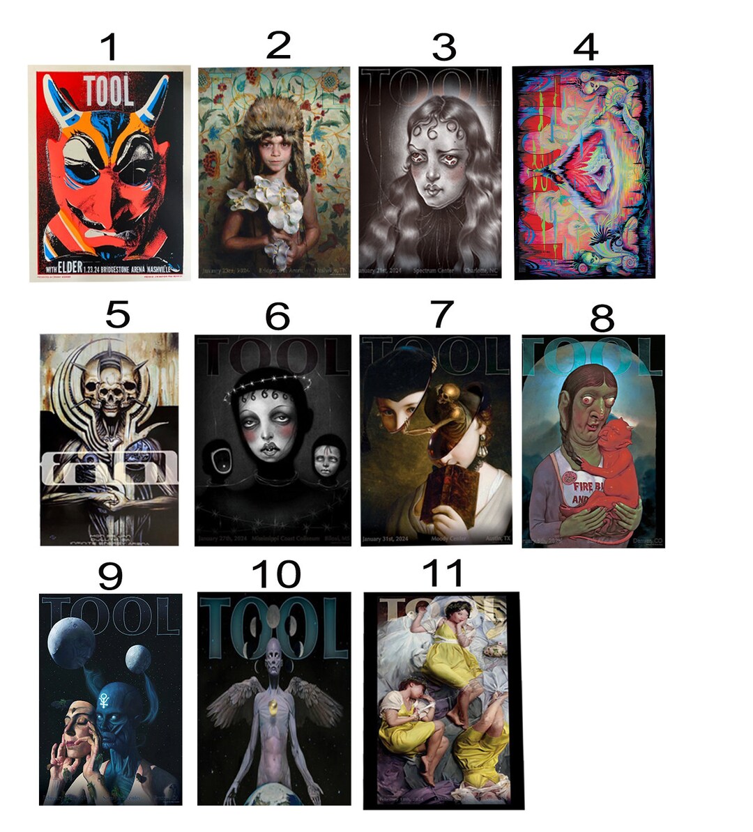 Update TOOL Tour Poster January 2024 Poster, No Frame - Etsy