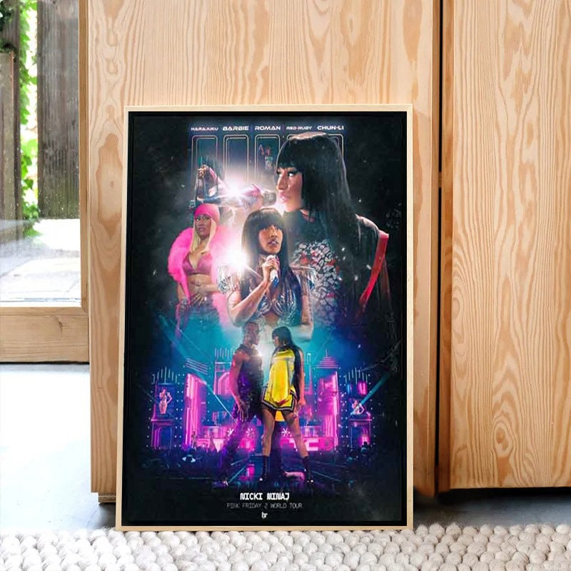 Nicki Minaj Pink Friday 2 World Tour Poster, No Frame sold by Narrow ...