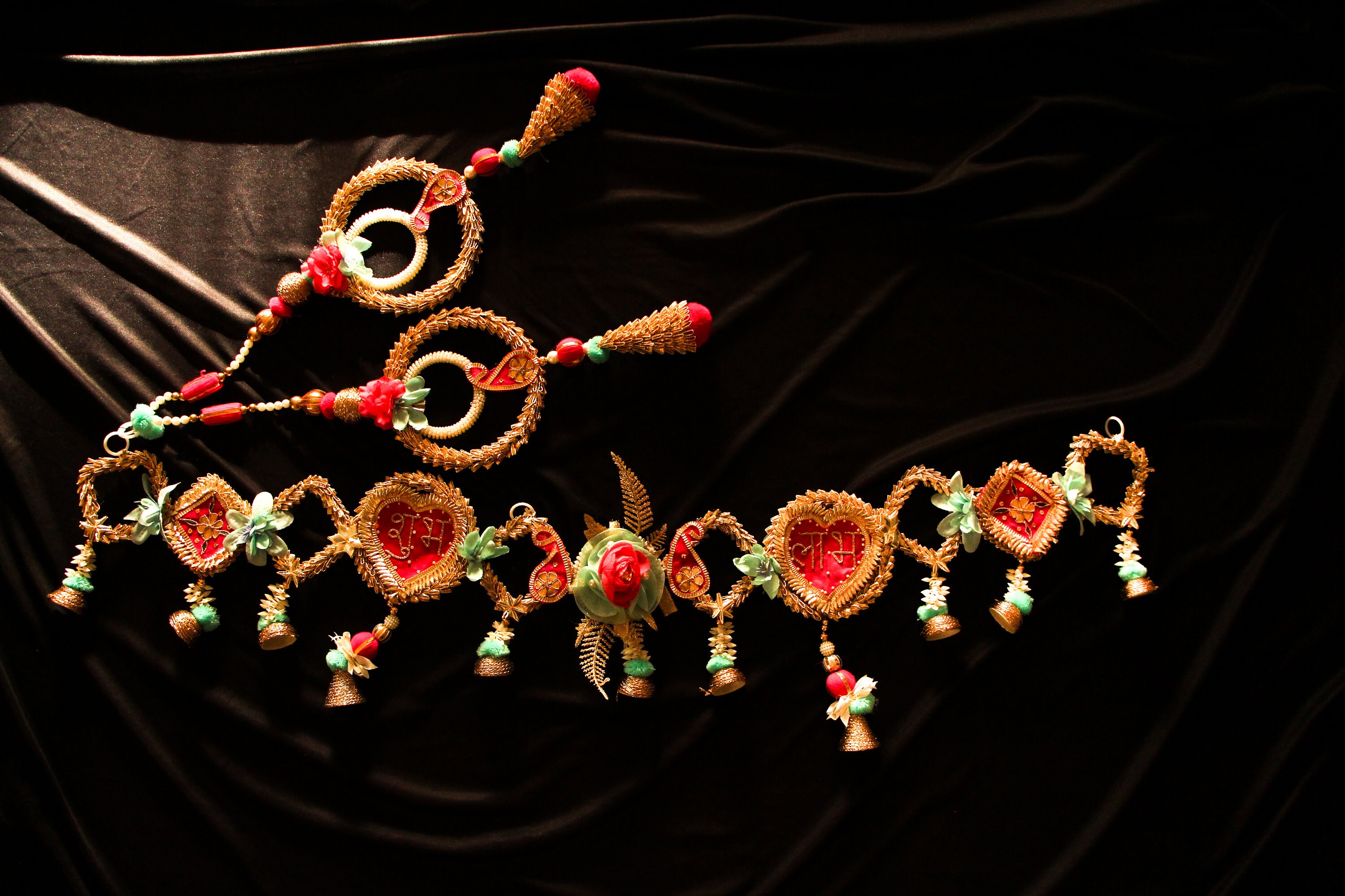 Shubh Labh Toran 3 Piece for Door / Wall in White Beads - Etsy