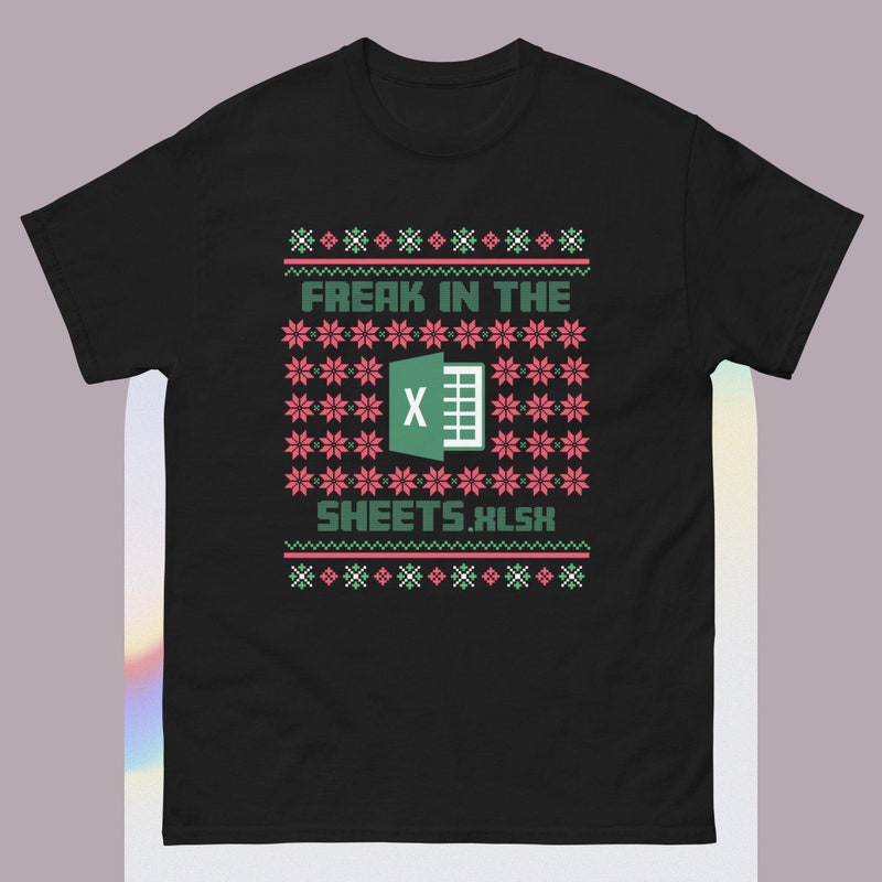 Excel Sheet Ugly Christmas Sweater Etsy